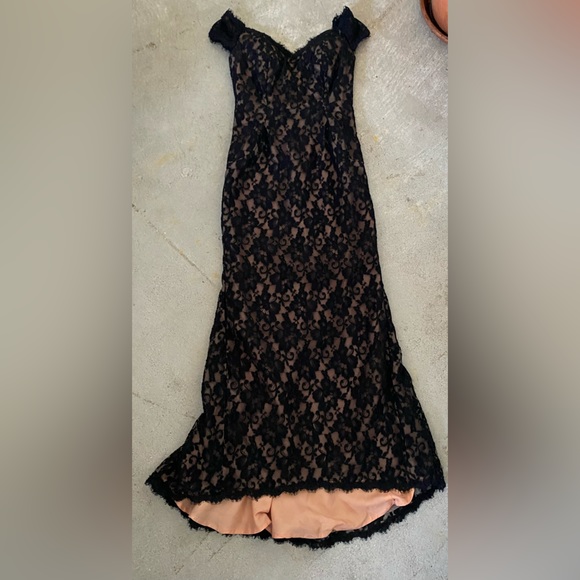 Victor Costa | Dresses | Victor Costa Black Lace Formal Dress | Poshmark